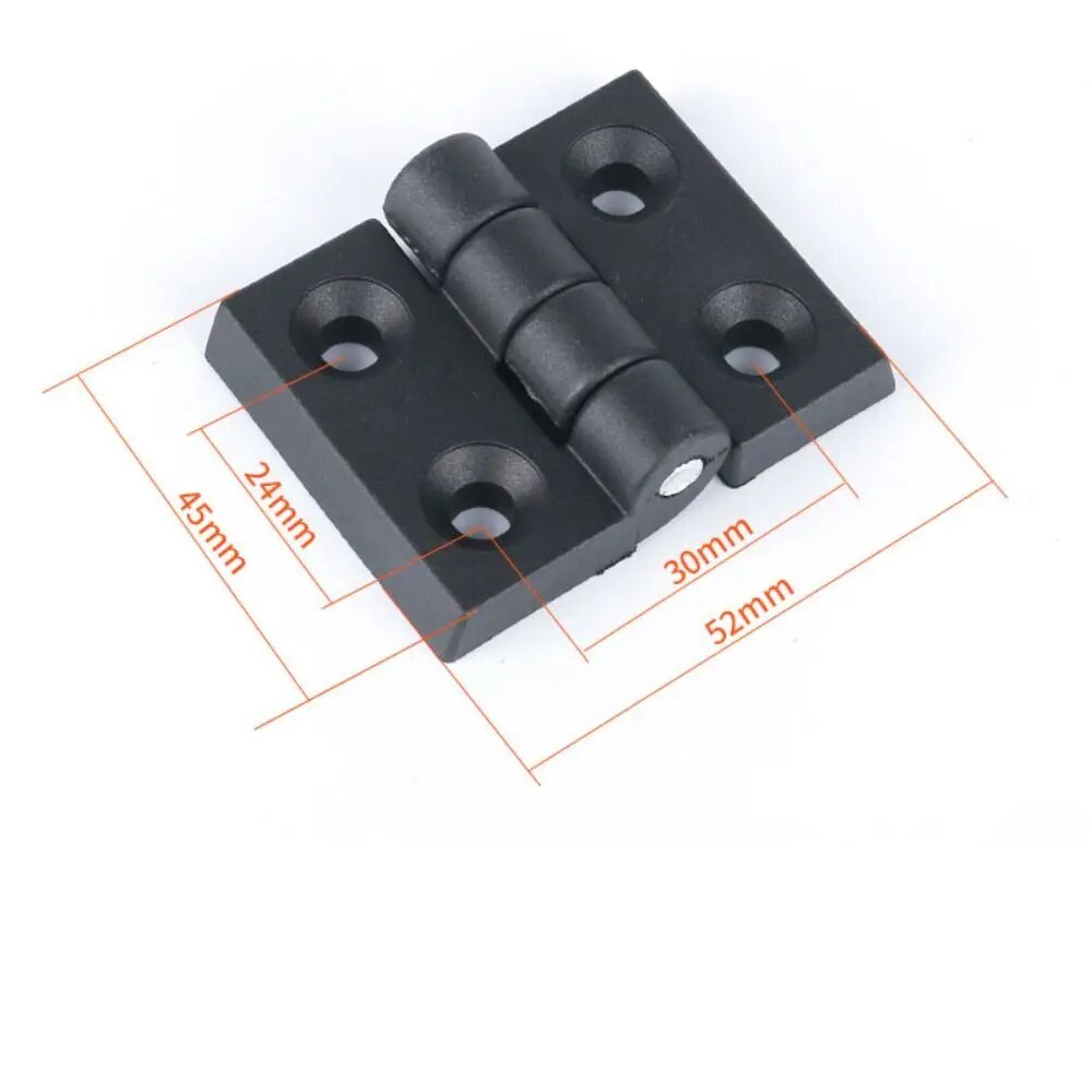 Черные дверные петли ABS 52x45mm