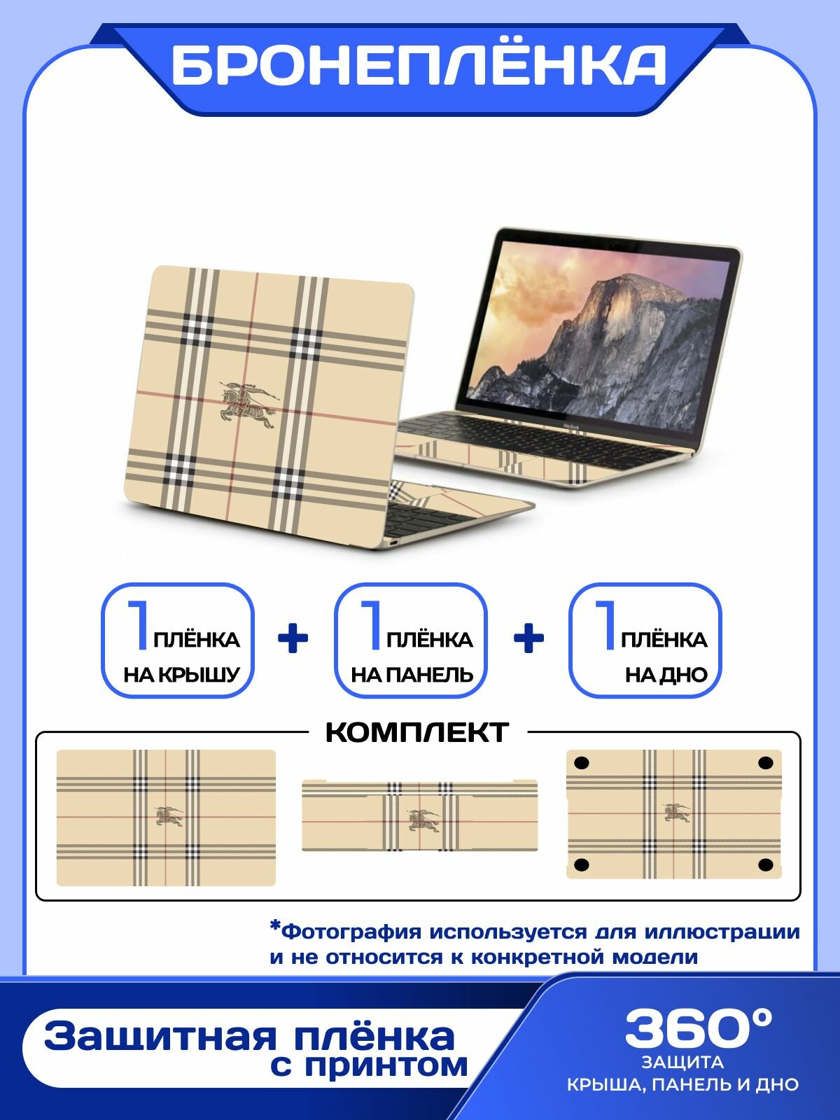 Защитная пленка для Macbook Pro 15 2016-2019 года