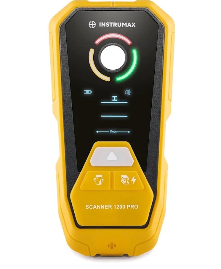 Профессиональный детектор скрытой проводки, металла, дерева INSTRUMAX SCANNER 1200 PRO