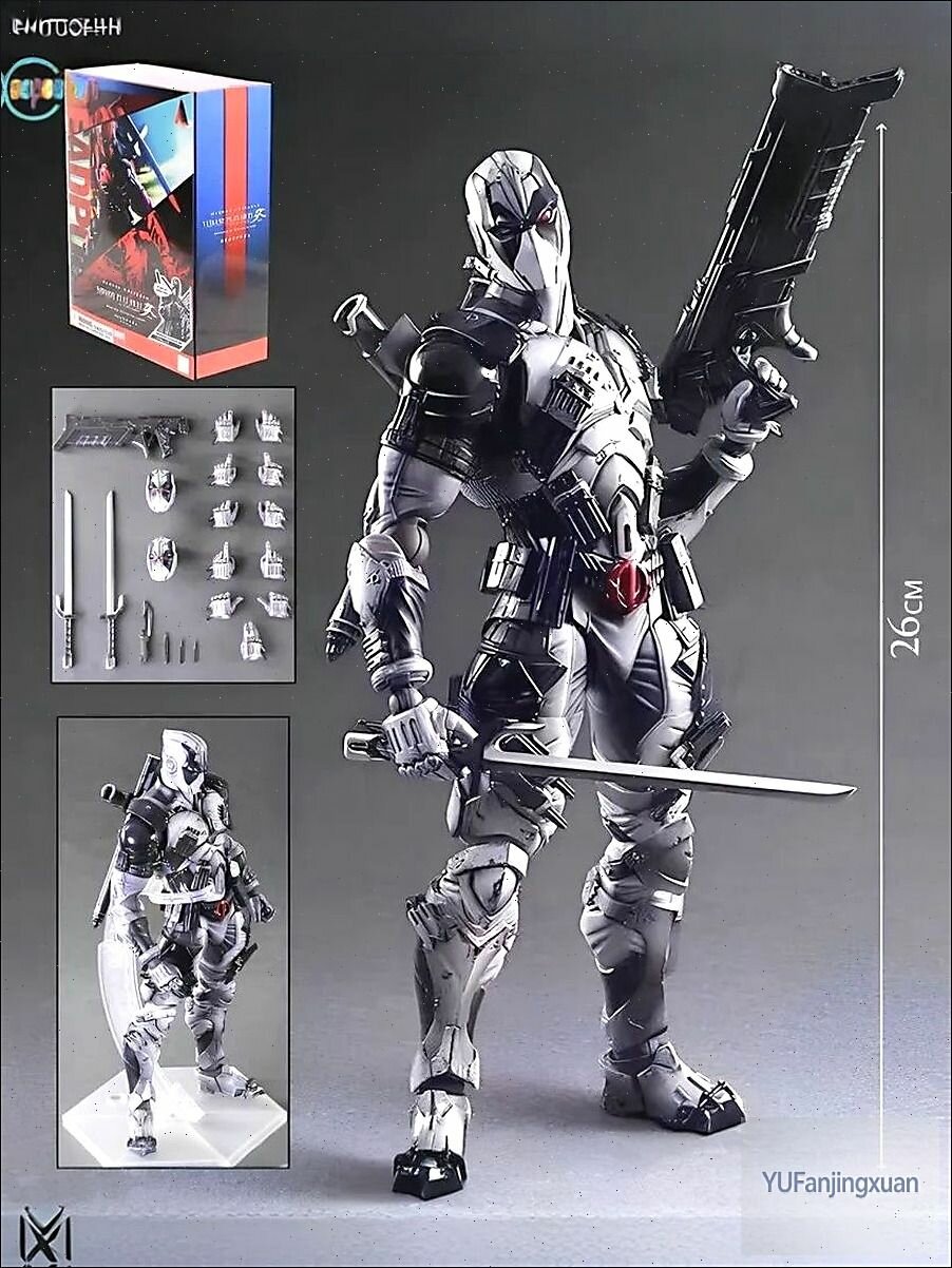 Фигурка Люди Икс Дэдпул / Marvel Universe Variant PlayArts Kai Deadpool: Deadpool X-Force Ver (26см) белый