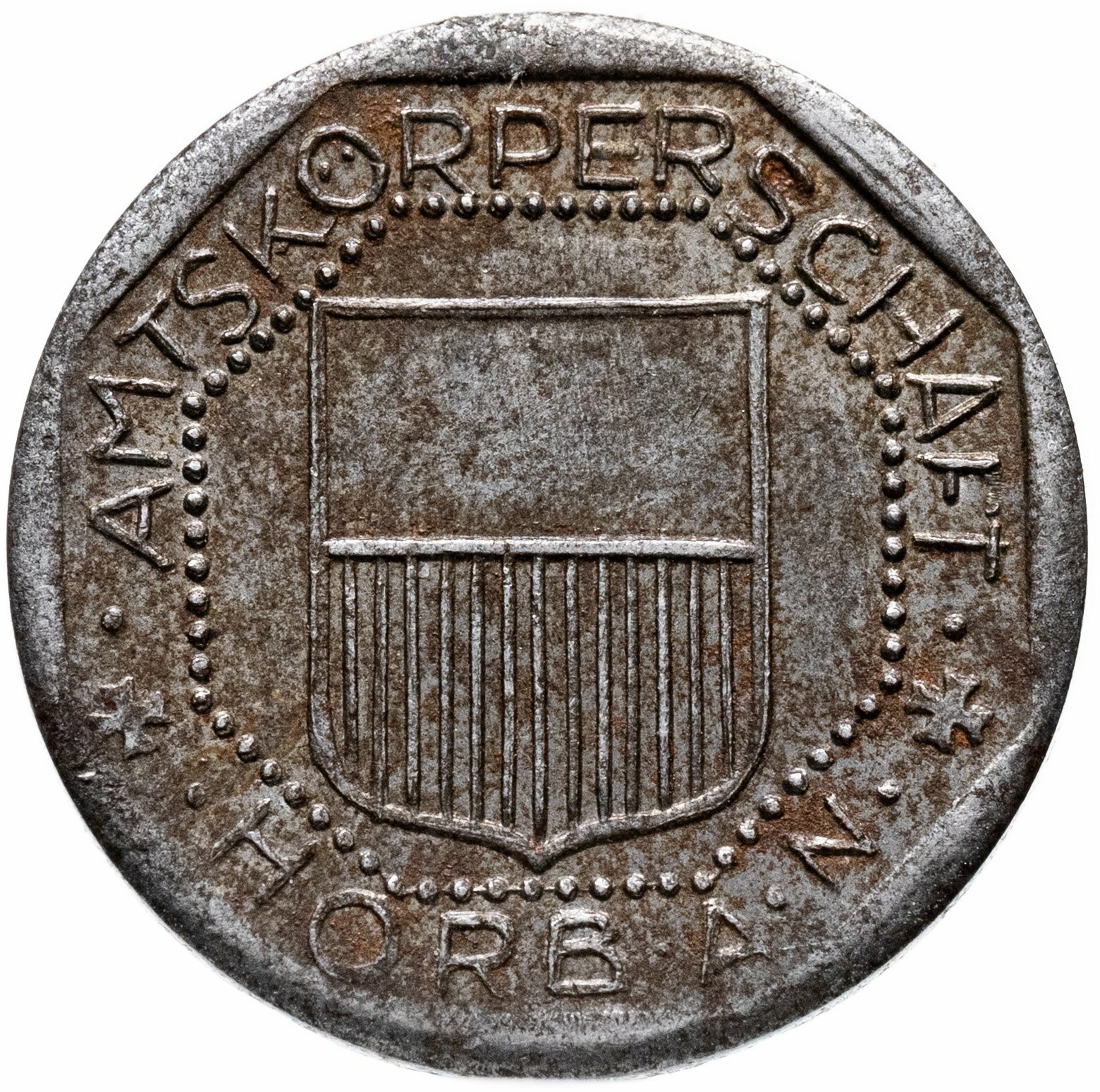 Германия "Хорб" 5 пфеннигов 1918 нотгельд, Цинк, в сохранности XF