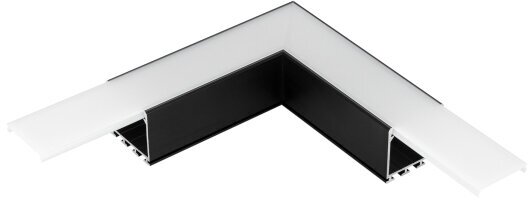 Крепёж Arlight Угол PLS-LOCK-H25-L90 BLACK (с экраном MAT-L)