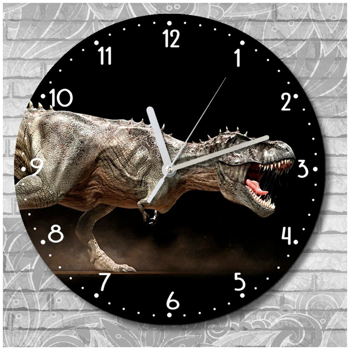 Настенные часы УФ животные динозавр тиранозавр - 3047