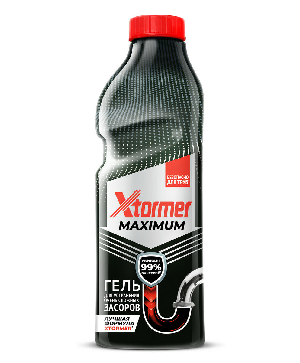 Гель для труб Xtormer Maximum устранение засоров, 850мл, (1 шт)