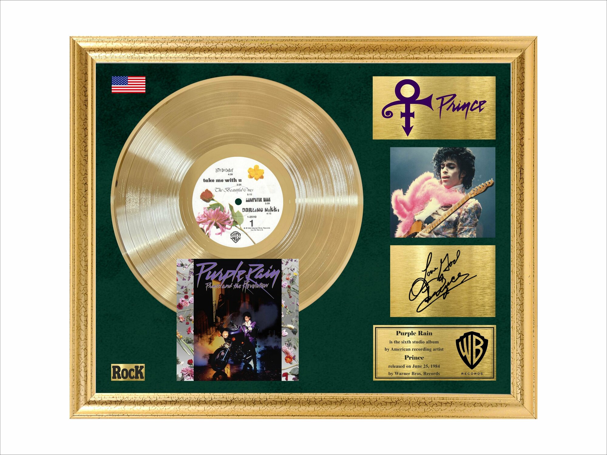 Prince Purple Rain картина с винилом