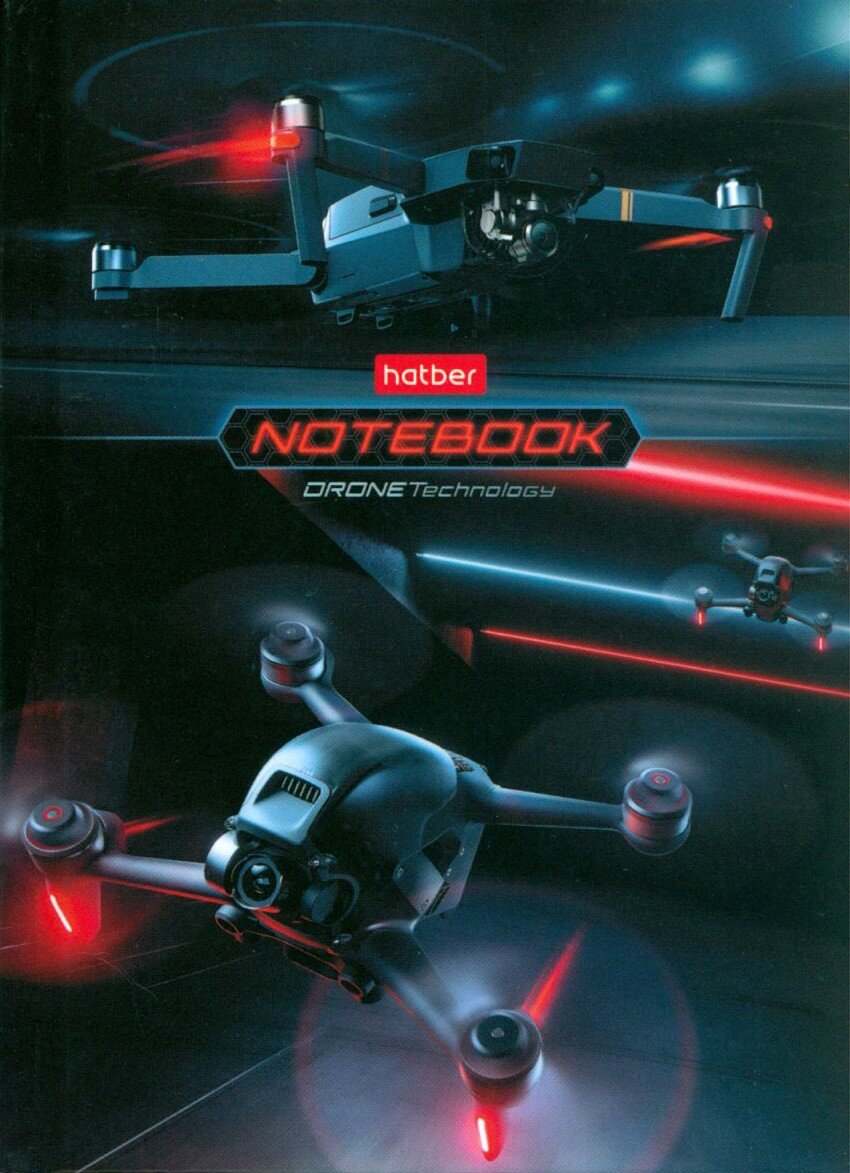Записная книжка Drone, А6, 80 листов, клетка