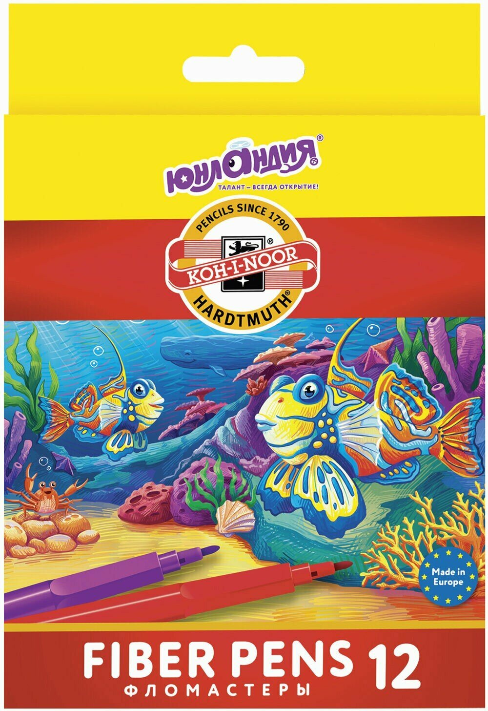 Фломастеры "Подводный мир", 12 цветов (151623)