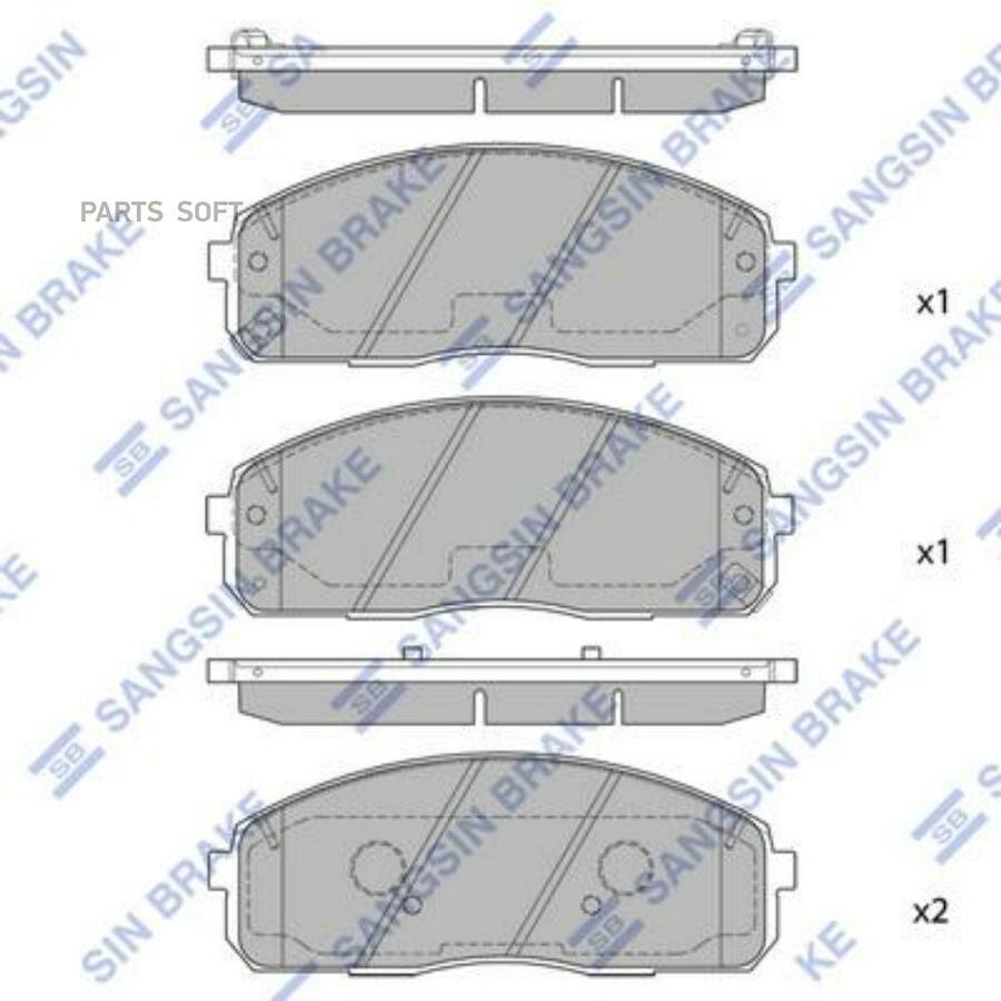 Колодки тормозные HYUNDAI PORTER 04- передние