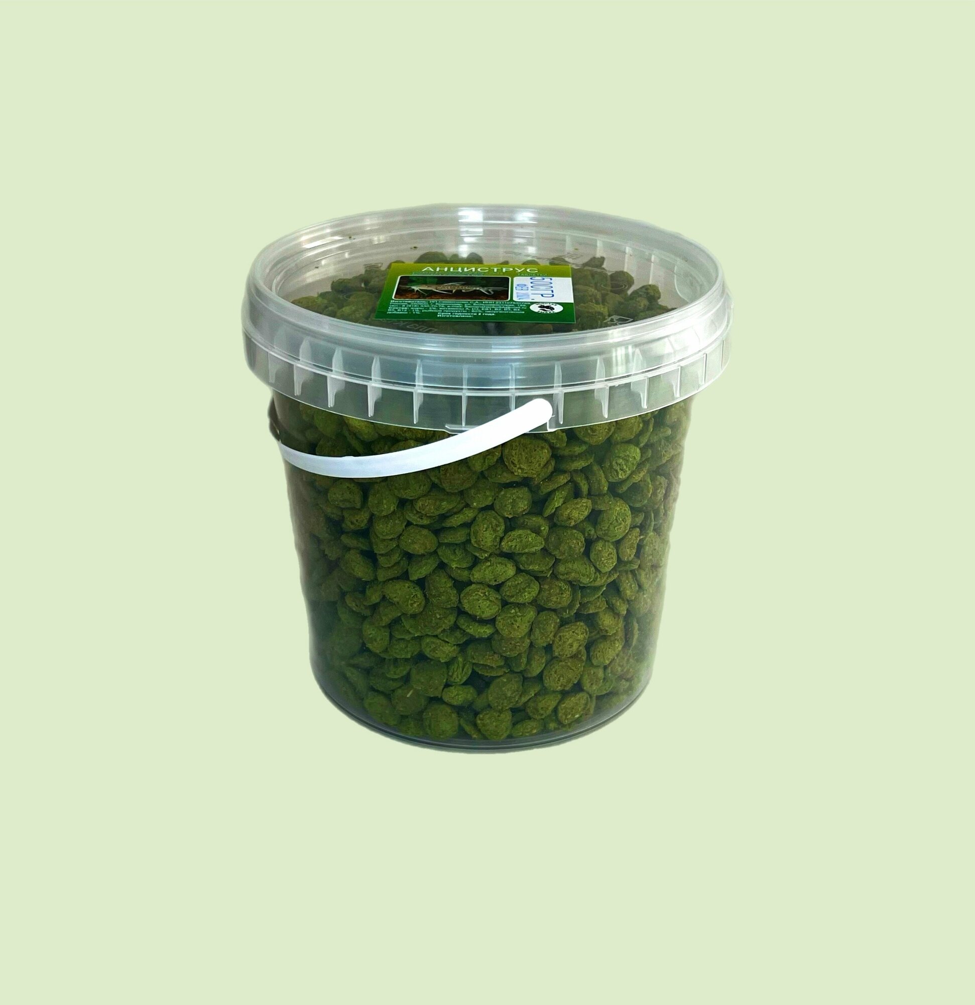 Корм для аквариумных сомов, донных и вьюновых рыб, таблетки зеленые 500гр.