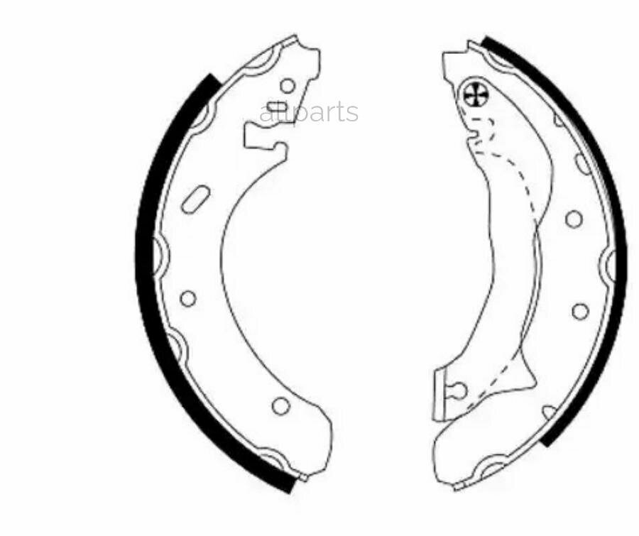 MINTEX MFR363 Колодки тормозные барабанные задн. MONDEO (GBP) MONDEO (GBP) MONDEO I (GBP) MONDEO I Clipper (BNP)