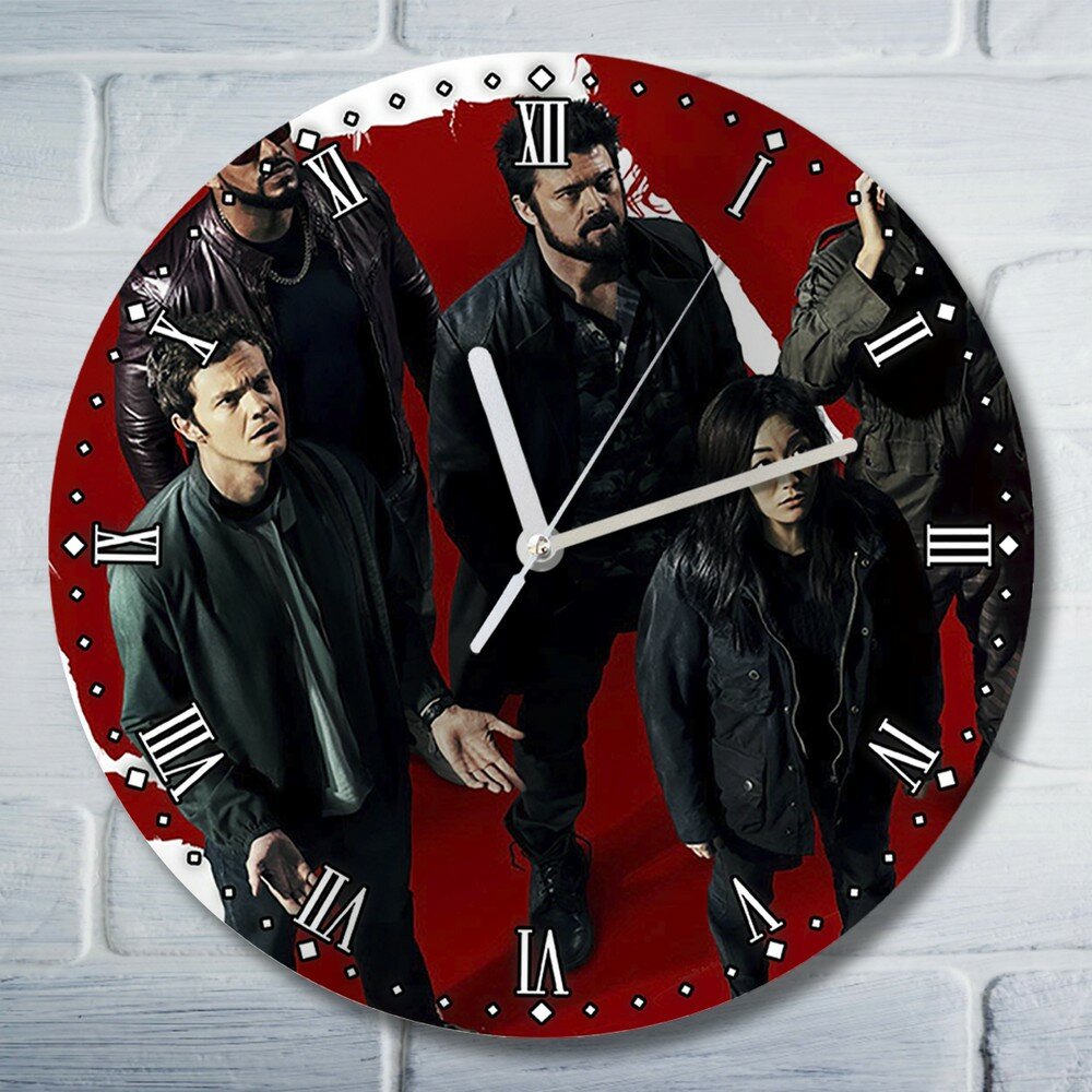 Настенные часы УФ "сериал пацаны (The Boys, Патриот, Мясник, Батчер) - 10482"