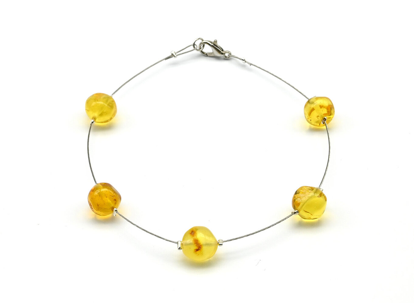 Браслет, янтарь
