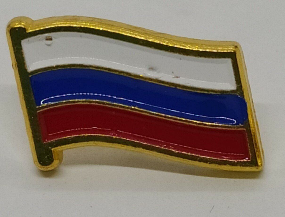 Значок "флаг россии" на подложке