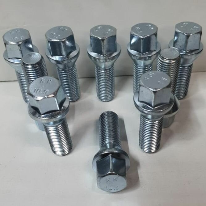 Болт колёсный 14x1,5x32, конус,10 штук