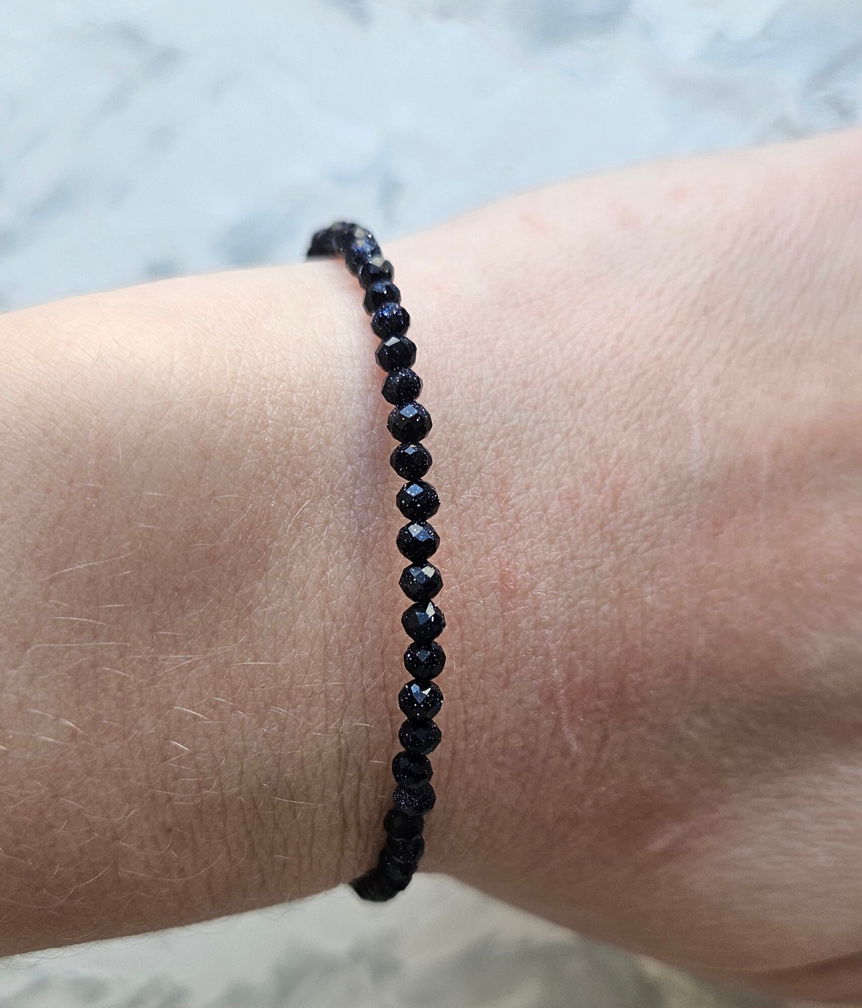 Браслет, авантюриновое стекло