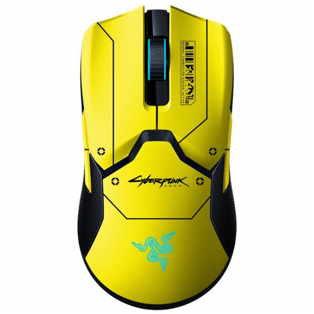 Беспроводная игровая мышь Razer Viper Ultimate & Mouse Dock Cyberpunk 2077 RGB Collection, желтый
