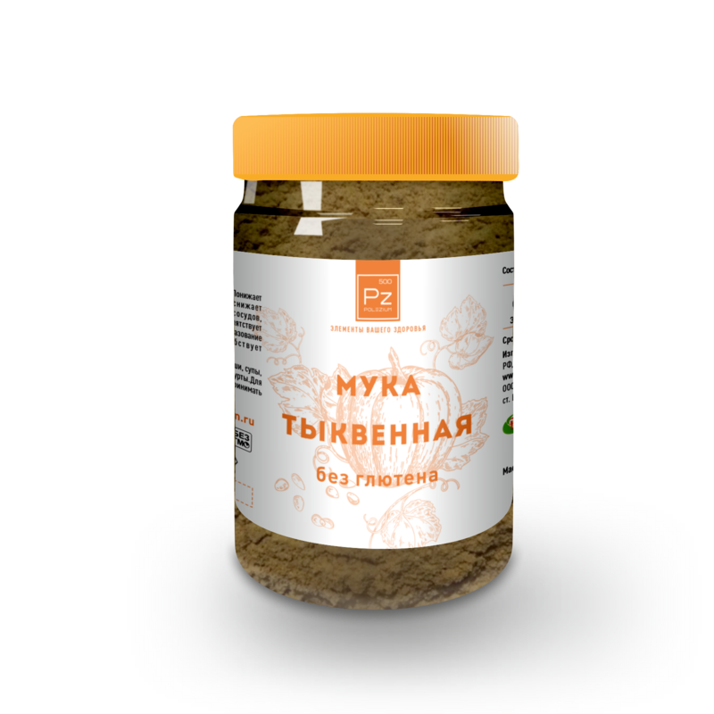 Мука тыквенная безглютеновая POLEZIUM 400 г