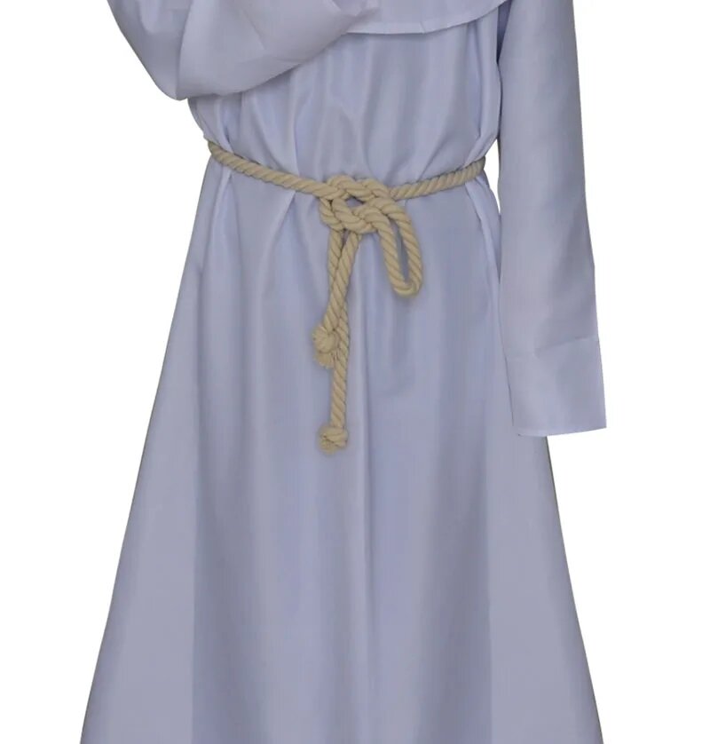 Костюм Чумного Доктора из хлопка XXL, Белый, White