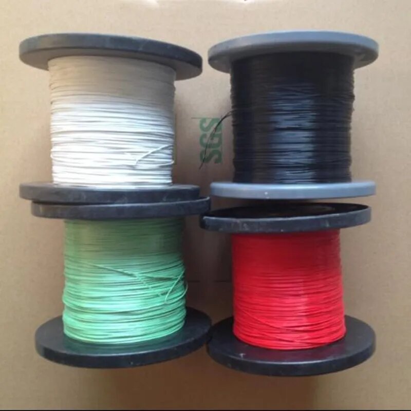 Zhiyejiand Многожильный медный провод PTFE 26-36 AWG 30AWG, черный, 100 meter