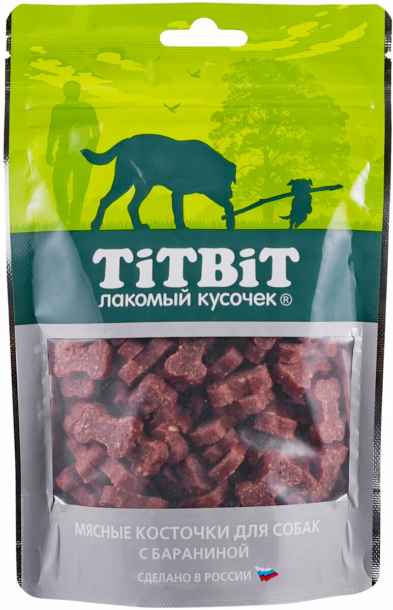 Лакомство TIT BIT для собак косточки мясные с бараниной (145 гр х 2 шт)