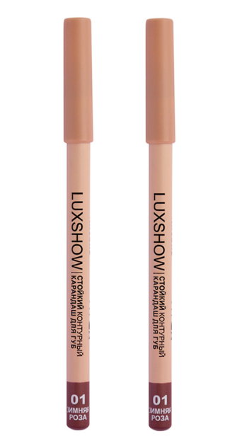 Карандаш для губ Витэкс Luxshow, тон 01 Зимняя роза, 2 шт