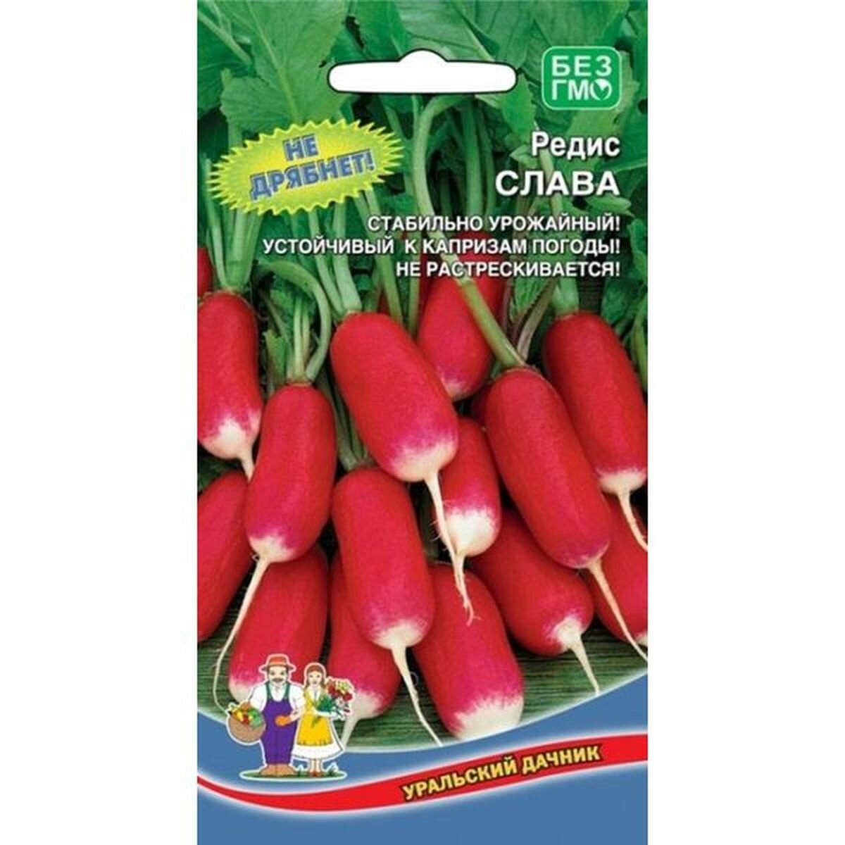 Семена Редис Слава, раннеспелый, 1 пачка - 2г семян