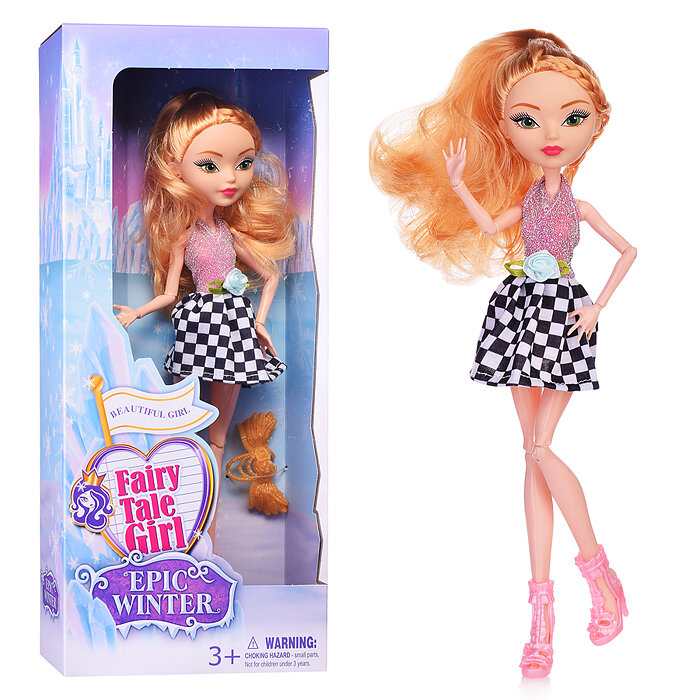 Кукла YL501-3 "Сноу", шарнирная, вращающаяся голова, 27,5см.