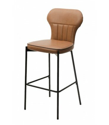Барный стул ARCO коньяк с темно-серым кантом