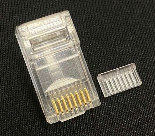 Коннектор RJ-45 со вставкой Lazco APJ15, для кабеля CAT6, разъем: 8P8C, 1 штука