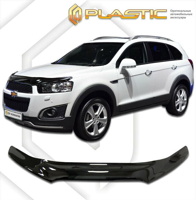 Дефлектор капота Chevrolet Captiva 2012-н. в. Classic черный exclusive