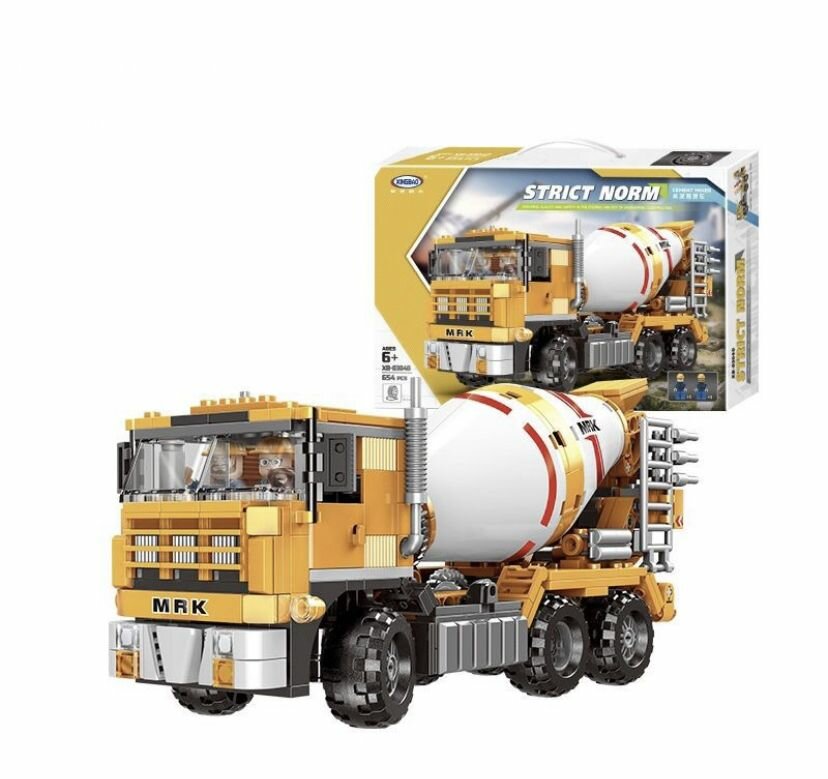 Конструктор техник Бетономешалка, 654 детали