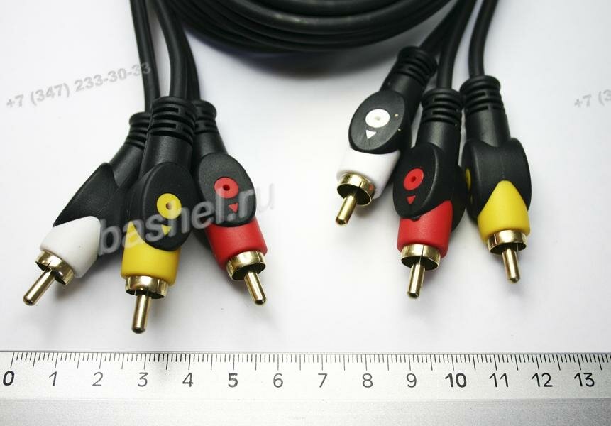В/шнур RCA3-RCA3 DAYTON позол, д.4 мм, 5,0 м
