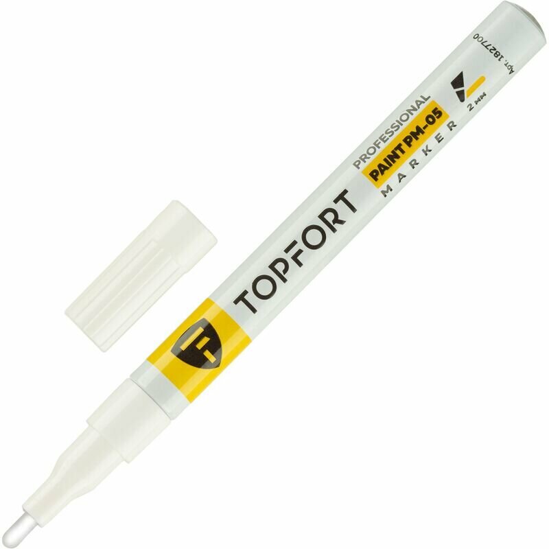 Маркер лаковый Topfort Paint 2 мм белый, 1827700