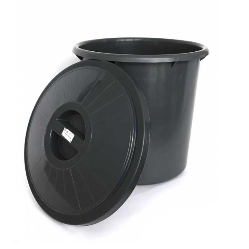 Бак хозяйственный с крышкой 55 л, пластиковый - для сбора бытовых отходов на территории частных домов, гаражей, небольших магазинов, офисов.