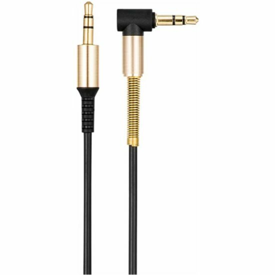 Кабель аудио Hoco Jack 3.5(M)/Jack 3.5(M), угловой, UPA02, 1м, черный
