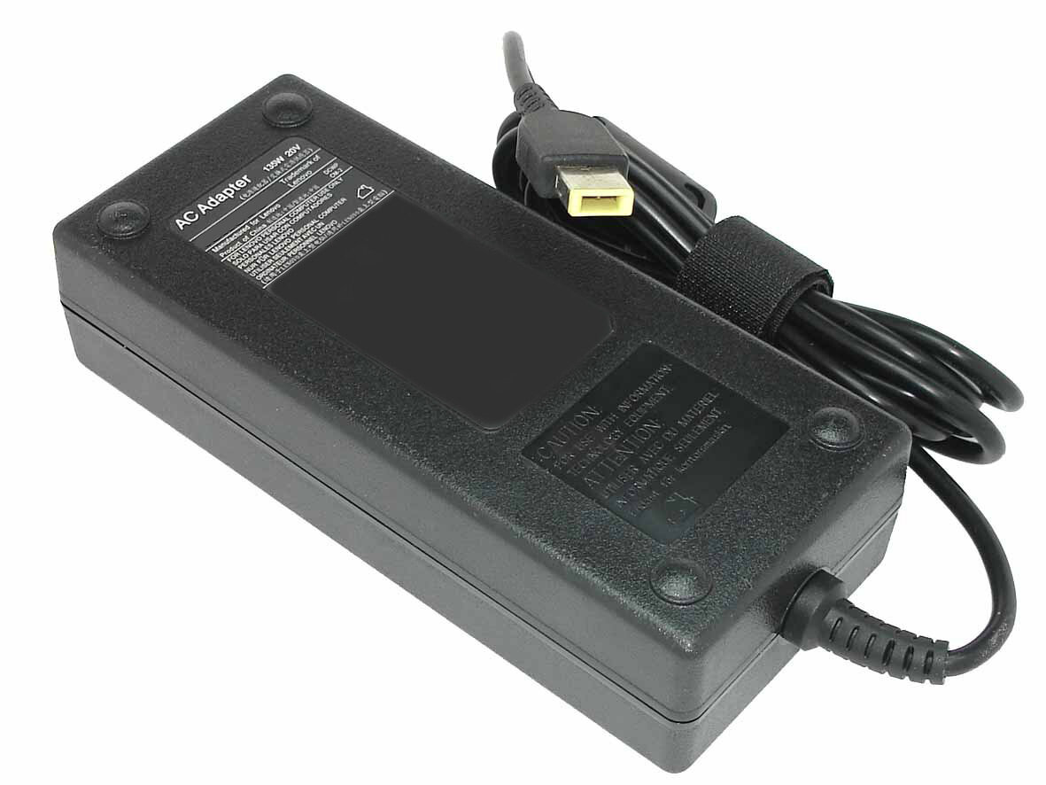 Блок питания / сетевой адаптер / зарядка / LO135200USBz для ноутбуков Lenovo Y40-70 (Y4070), Y40-80 (Y4080), Y700, Y50-70 Touch (Y5070) 20V 6.75A 135W rectangle (сетевой шнур в комплекте) тип VB