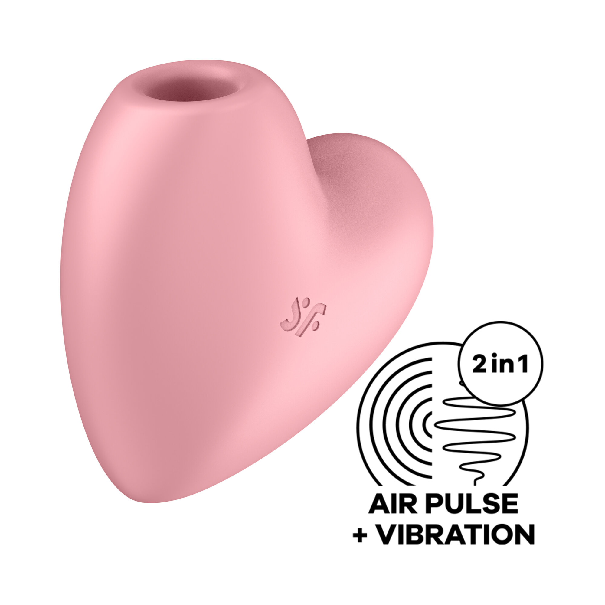 Satisfyer Cutie Heart light вакуумно-волновой стимулятор + вибрация, розовый