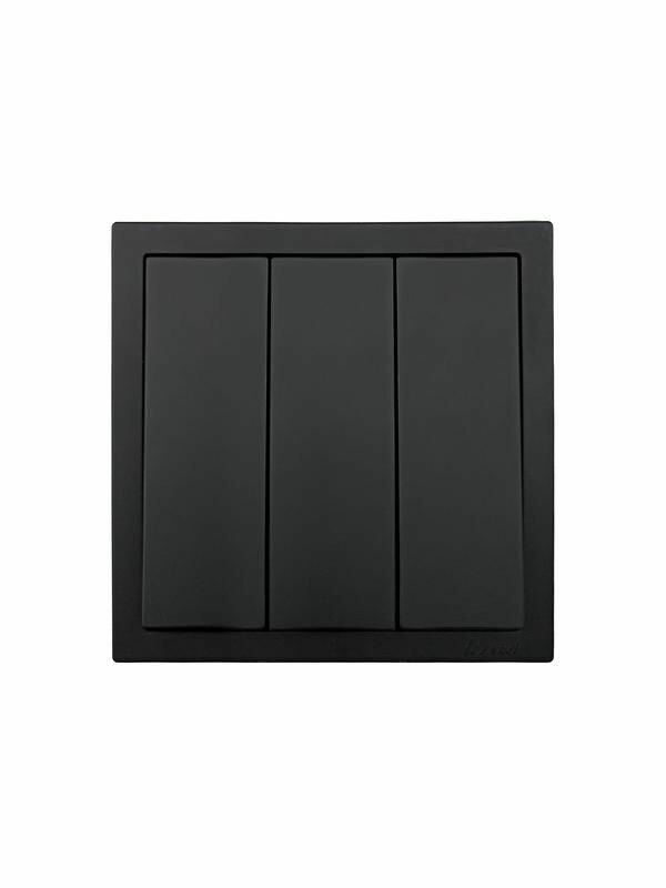 Выключатель 3-кл. СП ZIMA IP20 10А безвинт. зажим черн. бархат LEZARD 704-4288-109QC