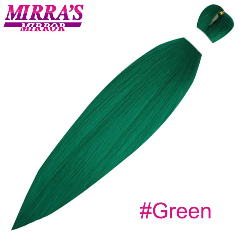 Синтетические косы Mirra's Mirror 20-26 дюймов фиолетовые 26 дюймов, Green