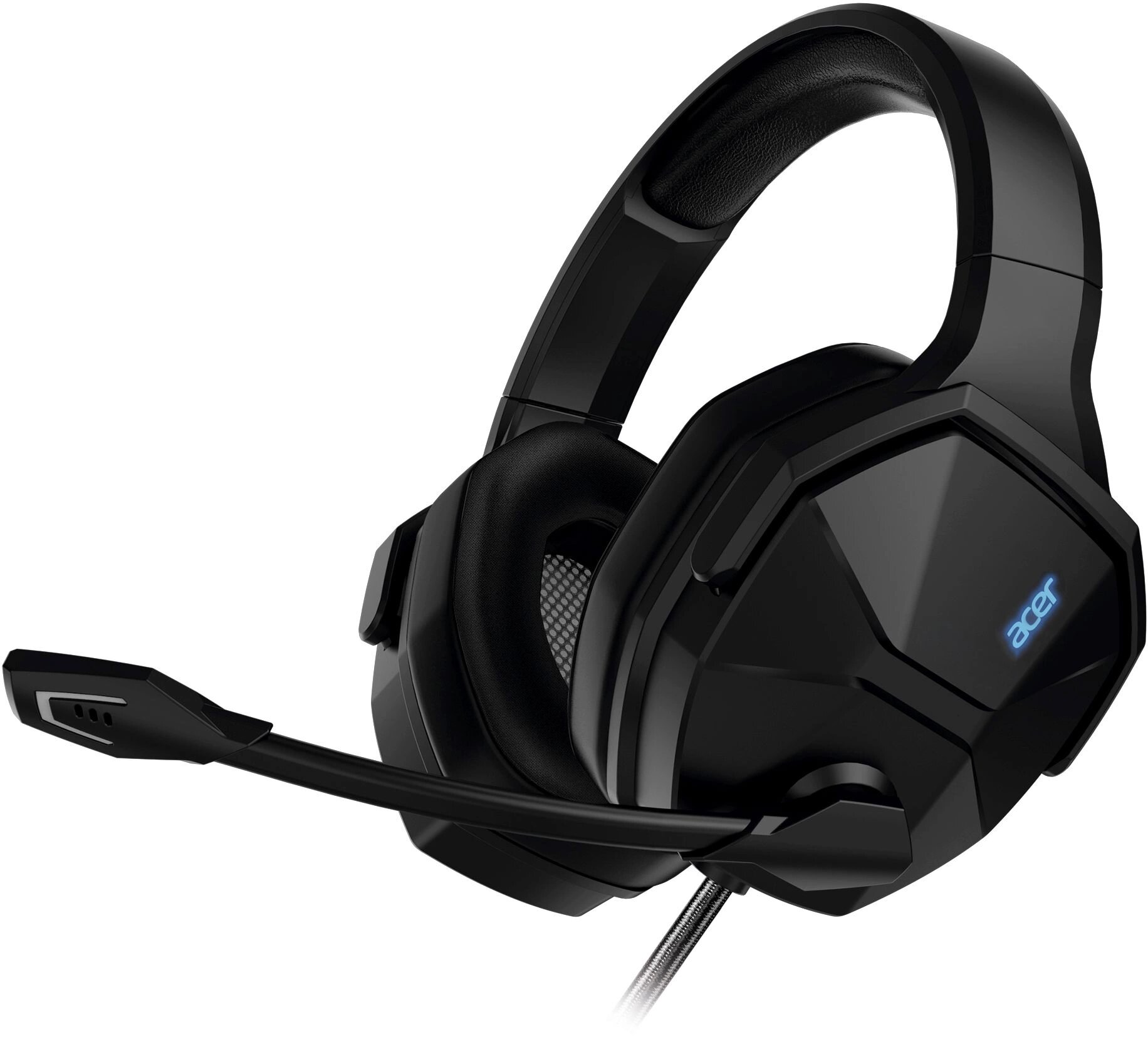 Наушники с микрофоном Acer OHW312 черный 2м мониторные USB оголовье (ZL. HDSEE.007)