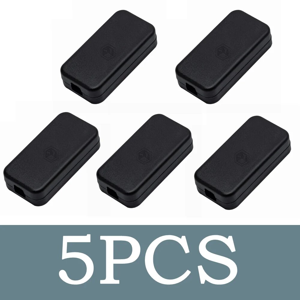 5шт. Пластиковый корпус Baishundianzi 40x20x11mm, черный