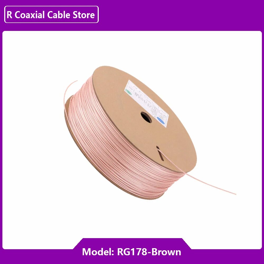 RG178 коаксиальный кабель для разъемов SMA MMCX MCX, 10 м / 20 м / 30 м / 50 м 2M, RG178-Brown