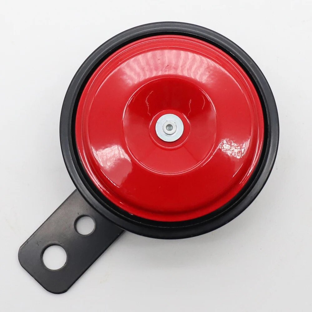 LVEE DL80 Цветовая серия Универсальный мотоциклетный звуковой сигнал 12 В 105 дБ Водонепроницаемый электрический мотобайк Мотороллер ATV UTV Гольф-кар Красный, DL80-Red Black