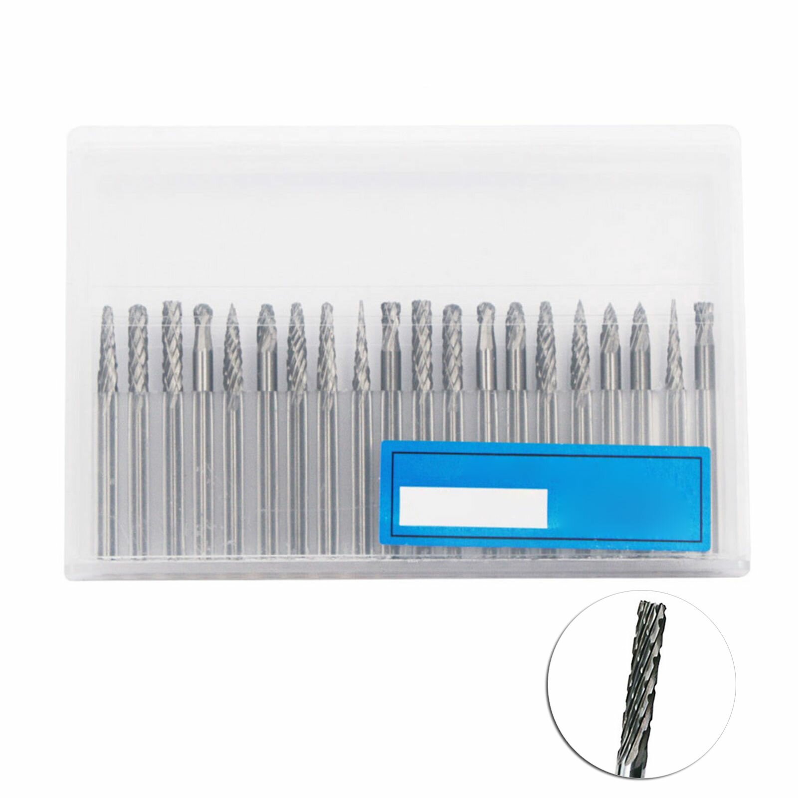 20x вольфрамовые стальные шлифовальные головки с хвостовиком 3 мм 1/8 дюйма, набор вращающихся напильников, практичные фрезы, сверла для гравировки своими руками