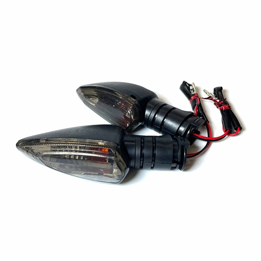 Фары мотоцикла, Универсальные мотоциклетные поворотники для Ямаха - черный корпус, 1 пара