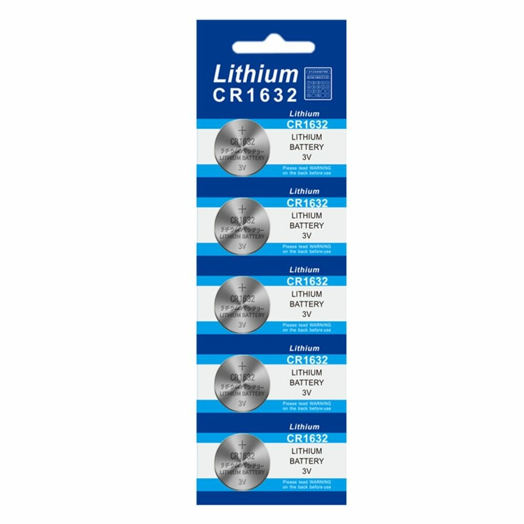 Батарейки на 5 кнопок, дистанционный ключ управления, комплект аккумуляторных карт-CR1632