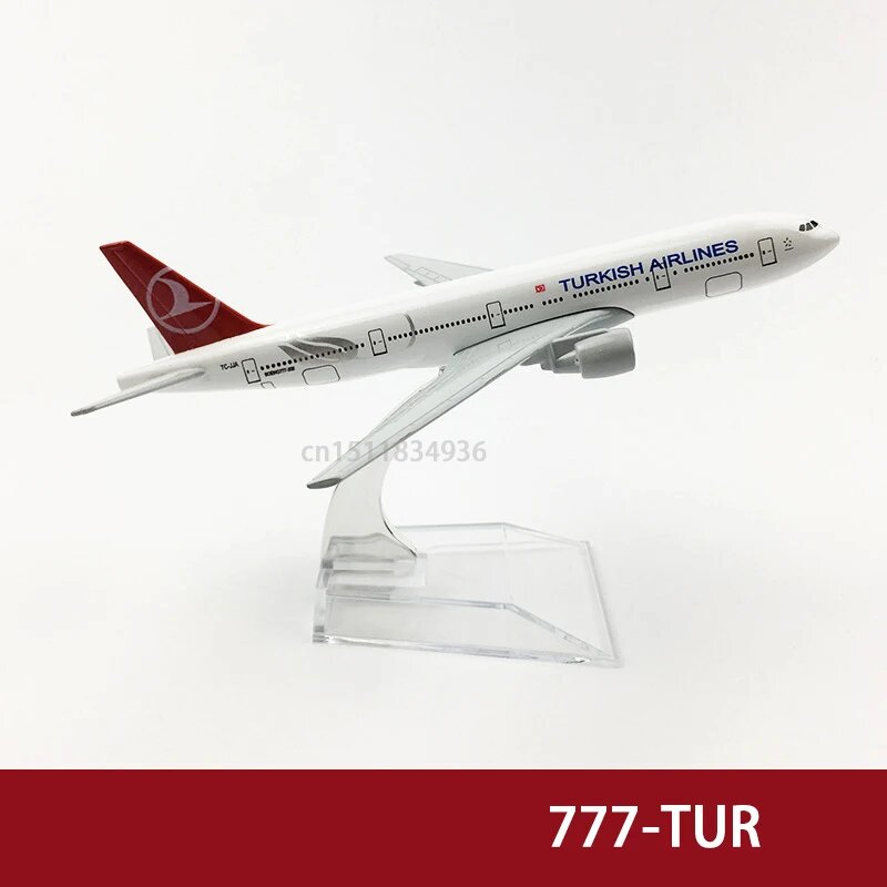 Металлическая модель самолёта SOCOA Boeing 737 747 757 767 777 787 15 см 777 TUR