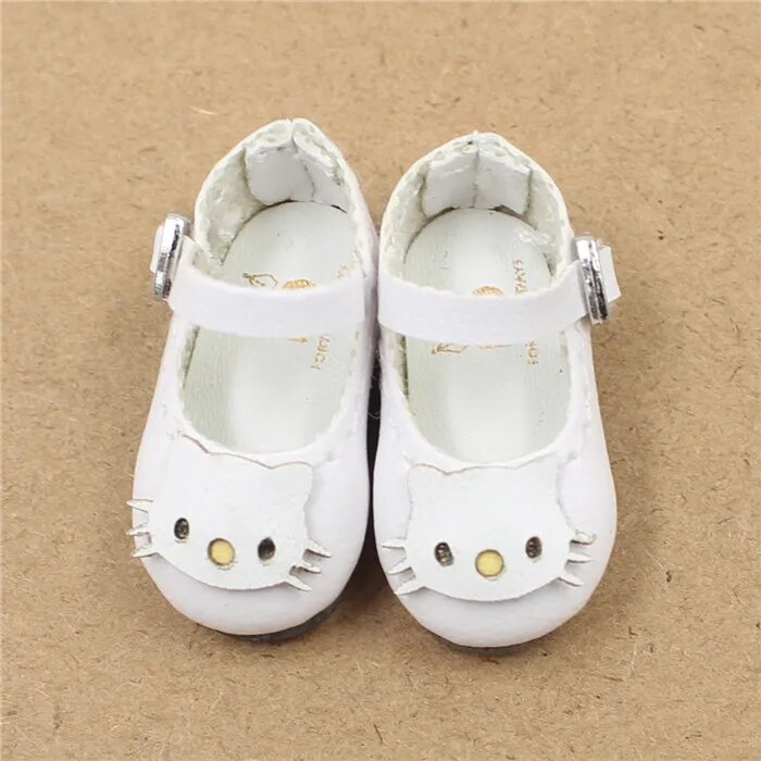 Ботинки для куклы Blyth, белые Kittywhite