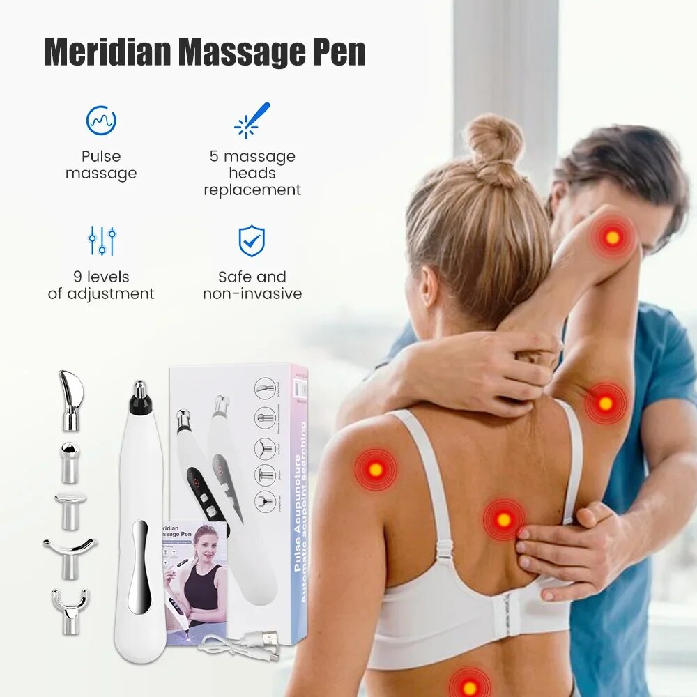 Электронная акупунктурная ручка, меридиан, энергетическая ручка для облегчения боли, устройство для обнаружения точек, товары для здоровья, лазерная терапия