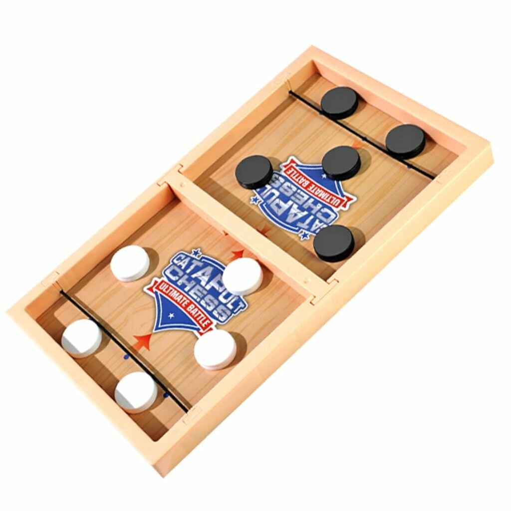 Настольная игра, Двухместная игра в шашки - черно-белые шашки, 1 коробка